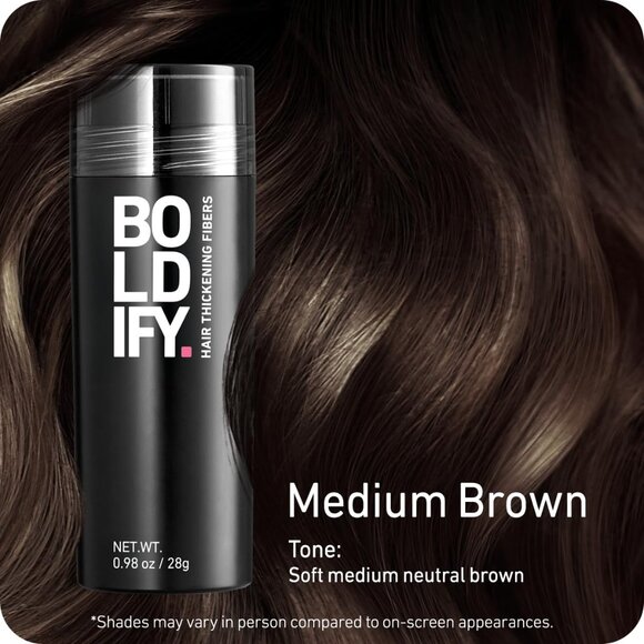 Boldify | Hair | Boldify Medium Brown Hair Fibers Fill In Thinning And ...